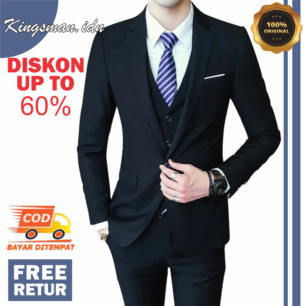 Jual JAS PRIA SLIM FIT JAS PRIA FORMAL Indonesia|Shopee Indonesia
