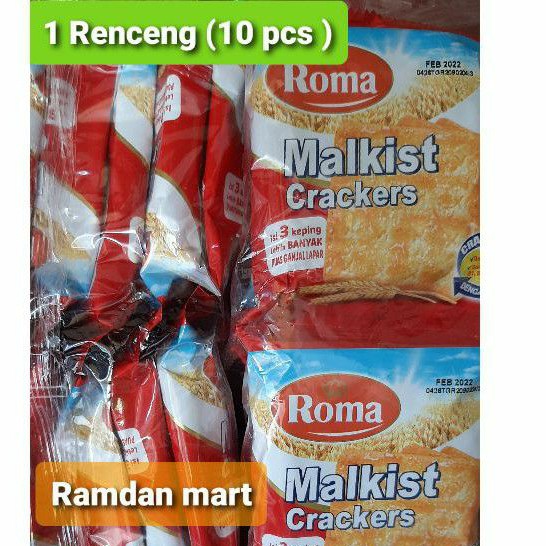 Jual Roma Malkist crakres renceng isi 10 sachet | Shopee Indonesia