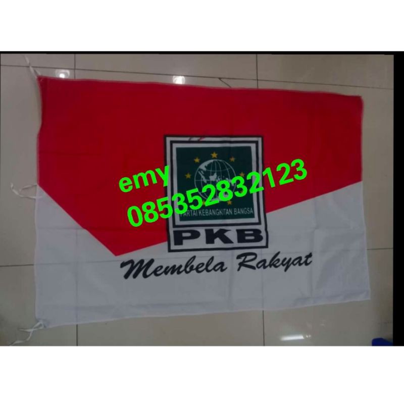 Jual bendera partai PKB terbaru 60x90 cm isi 100 | Shopee Indonesia