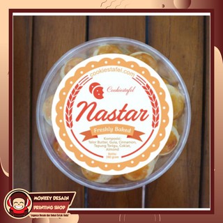 Label Sticker Toples Kue Kering Nastar Ukuran 8x8 | Shopee Indonesia