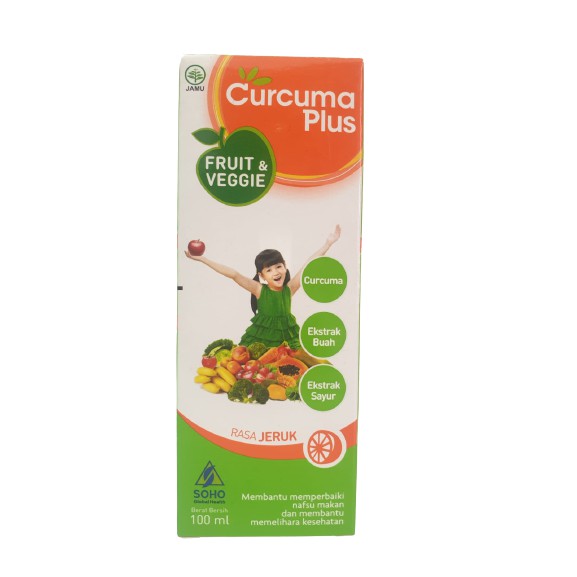 Jual CURCUMA PLUS FRUIT & VEGGIE JERUK 100ML | Shopee Indonesia