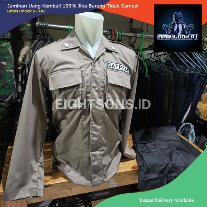 Jual PROMO Baju Seragam Setelan PDL Security Satpam Baru Terbaru Setelan Dinas Harian Kerja ...