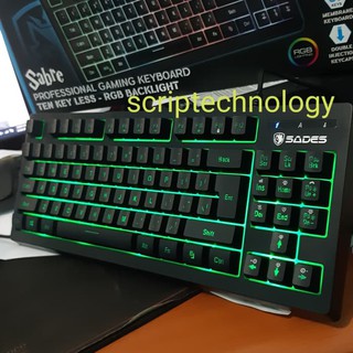 Jual Sades Sabre RGB Gaming Keyboard TKL Slim Original | Shopee Indonesia
