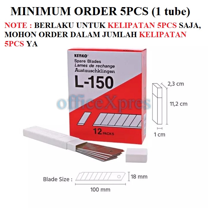 Jual Isi Cutter Besar / Isi Cutter / Refill Cutter Blade Besar L - 150 ...