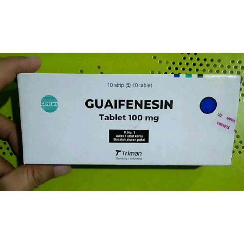 Jual GUAIFENESIN GG TABLET (Obat Batuk Berdahak + Mudahkan Keluar Dahak ...