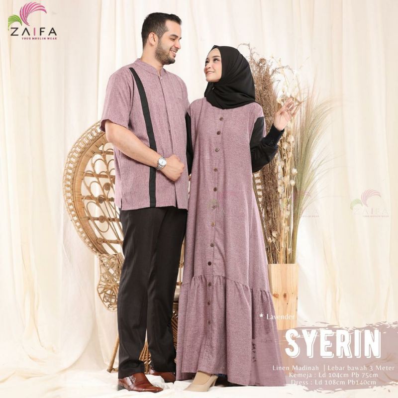Jual couple Koko dan gamis Sherin ori by zaifa best seller | Shopee Indonesia