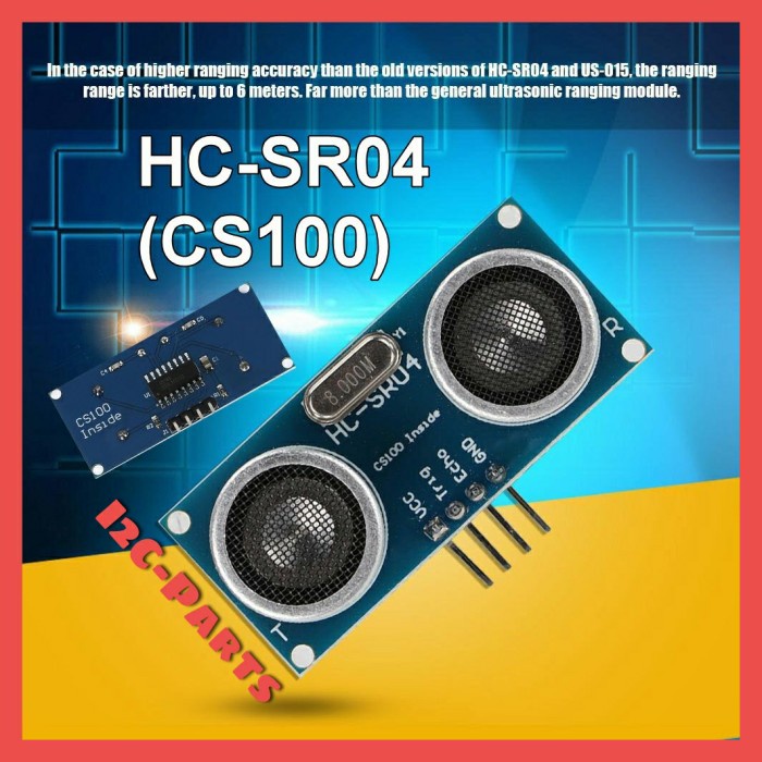 Jual Sensor Ultrasonic HC-SR04 Upgraded Chip CS100A Sensor Jarak ... Jual Sensor Ultrasonic HC-SR04 Upgraded Chip CS100A Sensor Jarak ...