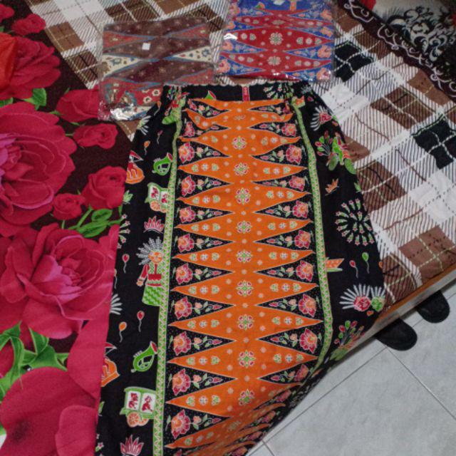 Rok Sepan Tumpal Panjang ST02 JAHITAN HOMEMADE Rok Betawi Ondel-ondel ...
