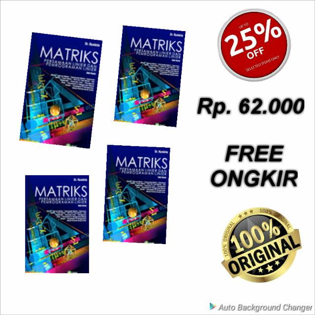 Jual Buku MATRIKS PERSAMAAN LINIER DAN PEMROGRAMAN LINIER | Shopee ...