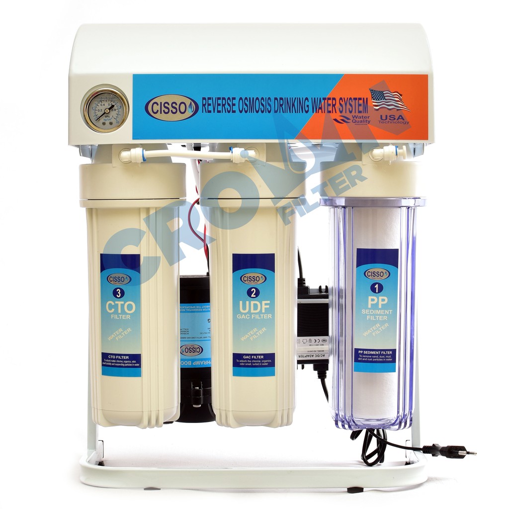 Jual CISSO 100GPD 6 Step Reverse Osmosis (RO) System Indonesia|Shopee ...