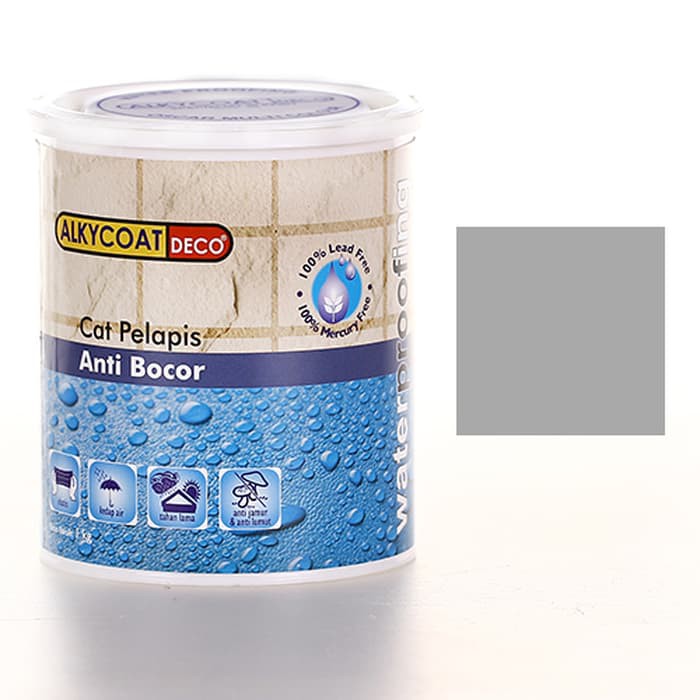 Jual Cat Alkycoat Waterproof Premium 1KG (ABU MUDA) (utk Wil Sumsel ...