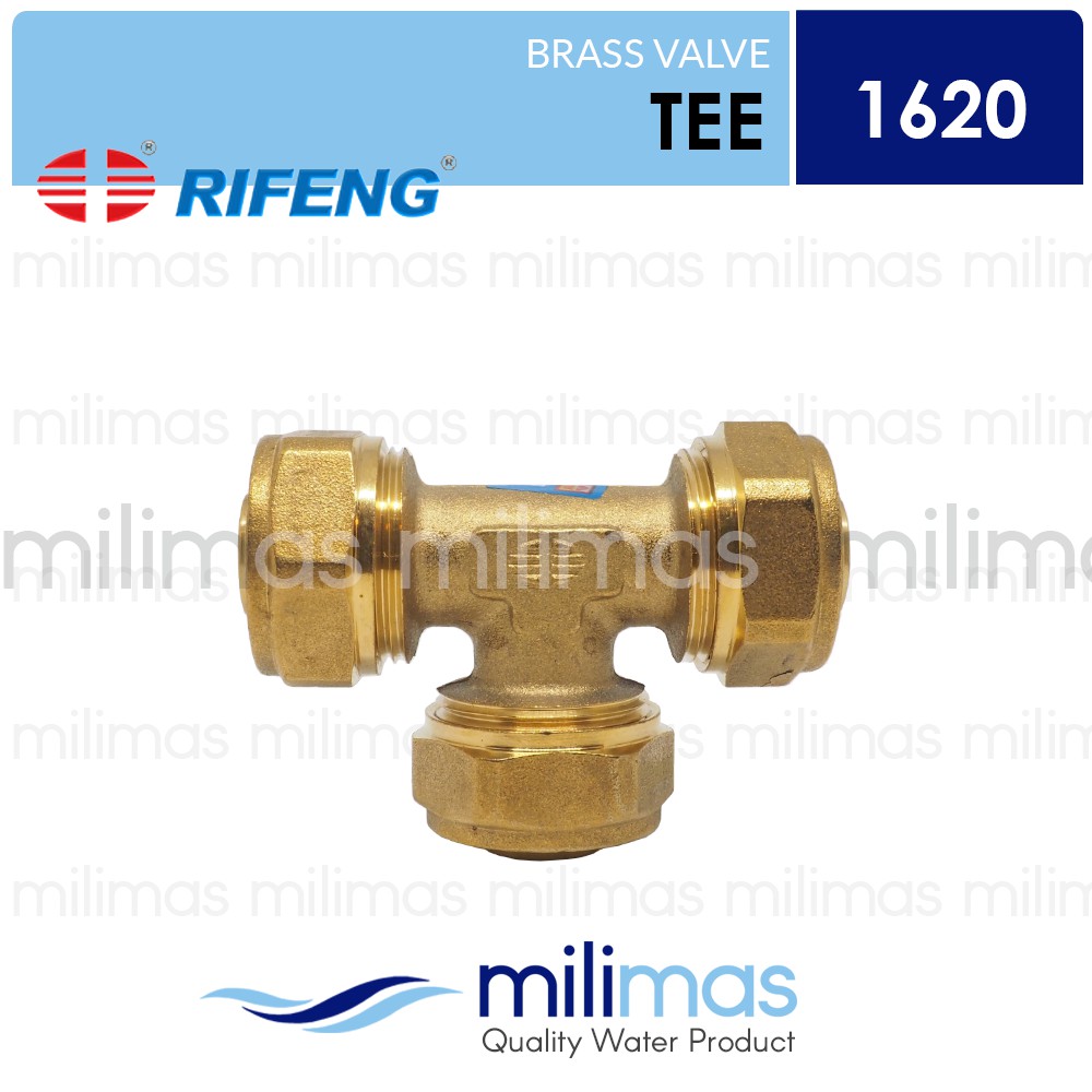 Jual RIFENG - TEE Kuningan Uk. 1620 - Fitting Pipa PEX | Shopee Indonesia