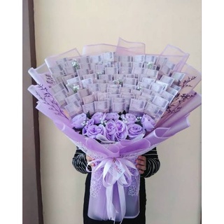 Jual kerangka bucket uang premium 40 50 60 lembar super besar bouquet ...