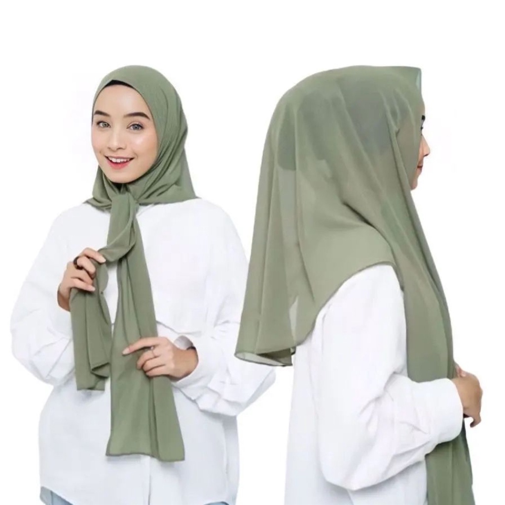 Jual Hijab Pashmina Oval Curve Shawl Malay Ceruty Babydoll Premium | Shopee Indonesia