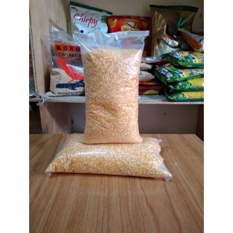 Jual 1 KG JAGUNG MENIR PAKAN / MAKANAN HEWAN TERNAK / AYAM / BURUNG ...