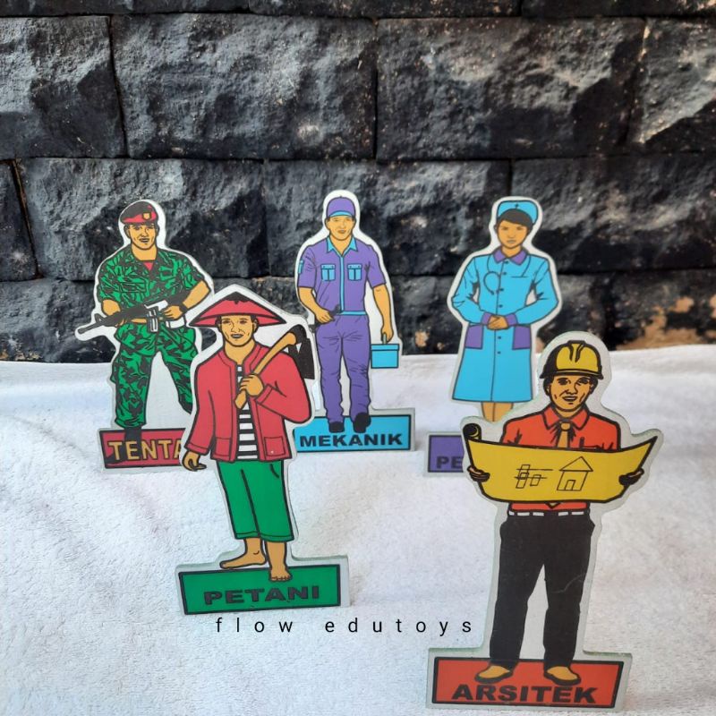 Jual MAKET BERDIRI PROFESI / PROFESI / PETANI / MAINAN BERDIRI | Shopee ...