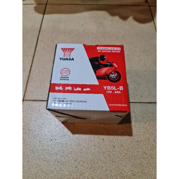 Jual Aki Basah Yuasa YB5L-B Supra Jupiter Mio Smash | Shopee Indonesia
