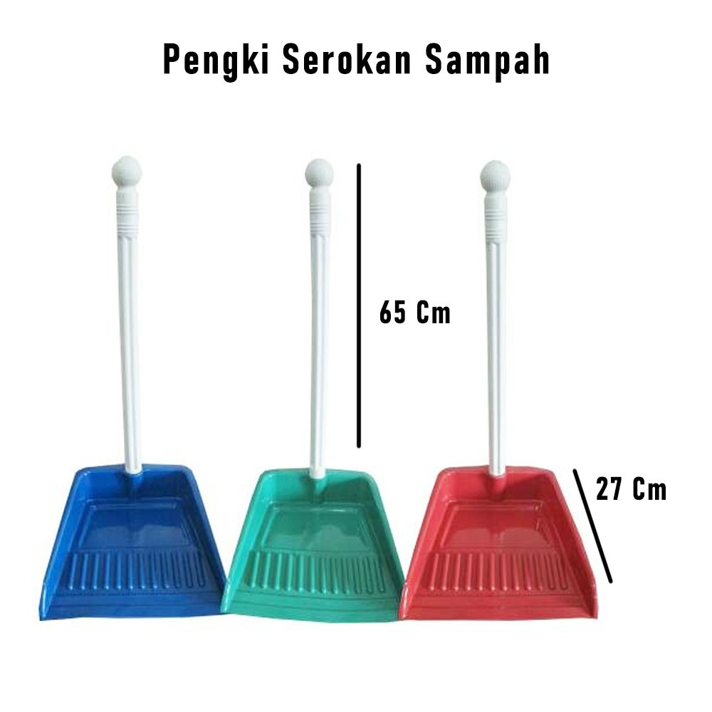 Jual Pengki Serokan Sampah Plastik Tinggi 65 Cm - Lebar 27 Cm Alat ...