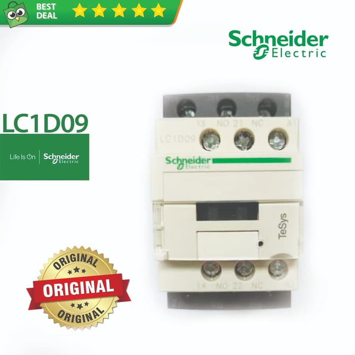 Jual Schneider LC1D09 M7 Kontaktor Contactor LC1D09M7 220V AC 3 KUTUB BEST! Indonesia|Shopee ...