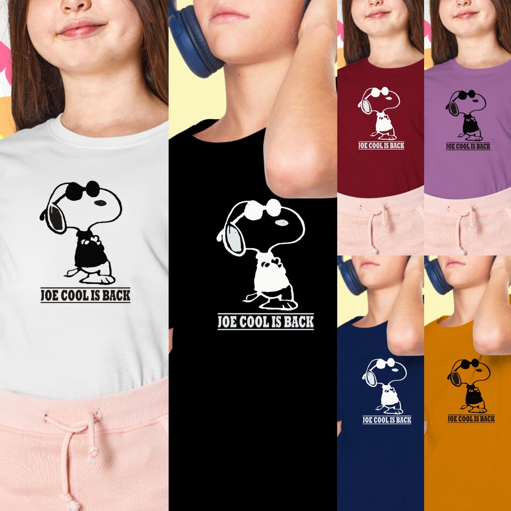 Jual ATASAN ANAK SNOOPY JOE COOL IS BACK / ML FASHION | Shopee Indonesia