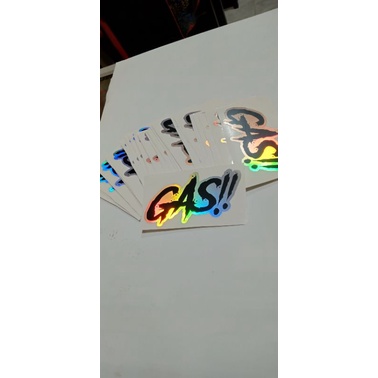 Jual stiker gass hollogram rapi cutting tepi | Shopee Indonesia