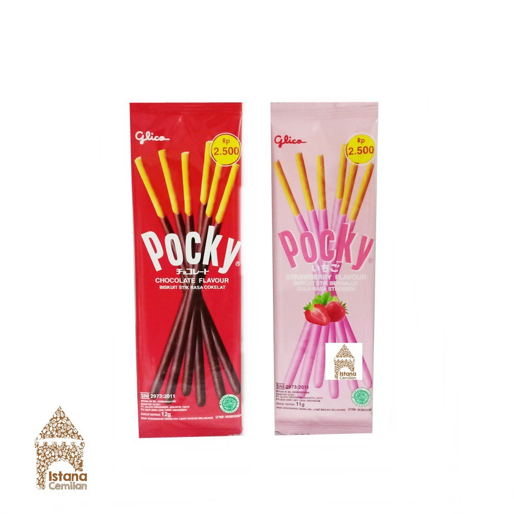 Jual Pocky Singles Chocolate / Strawberry sachet 11 Gram Indonesia ...