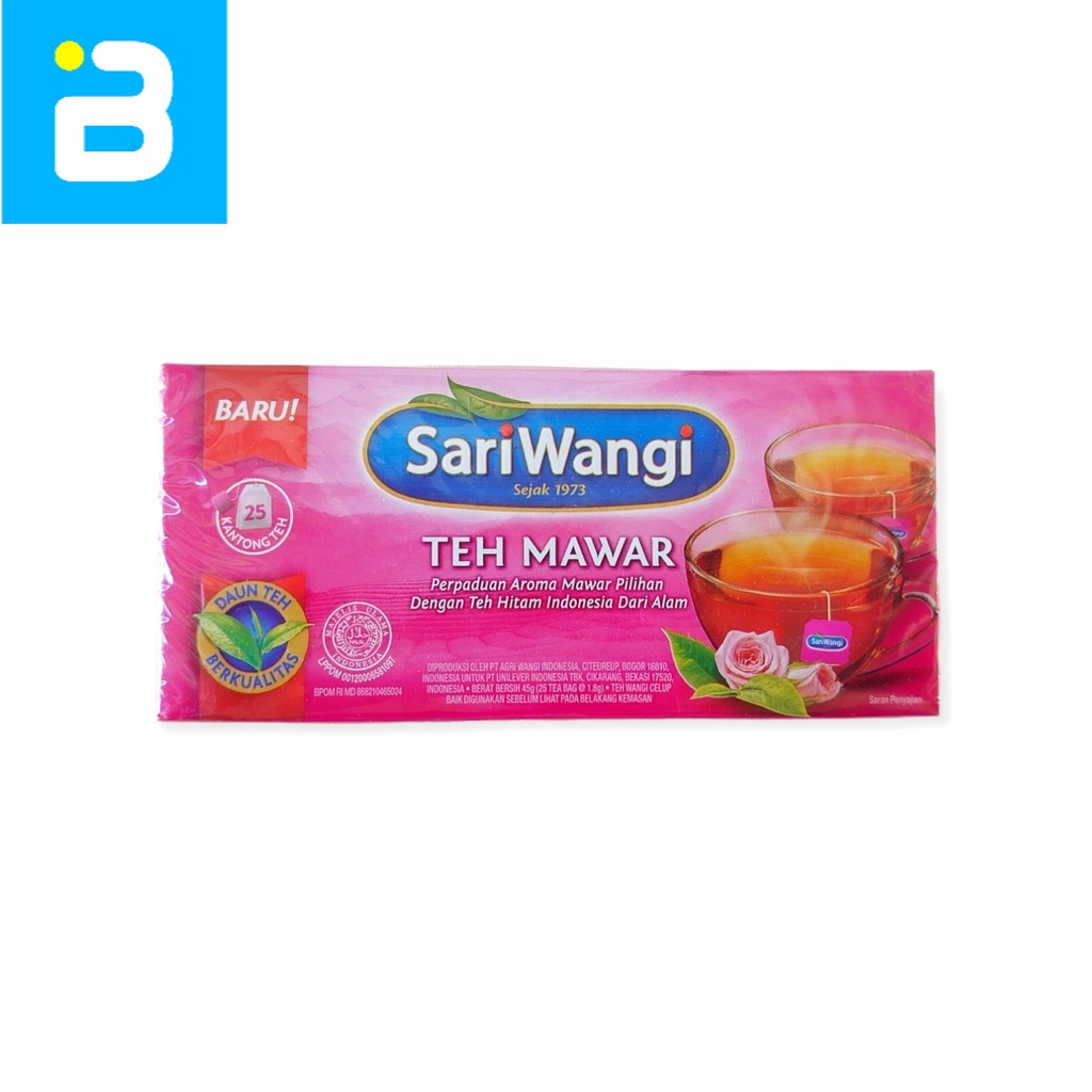 Jual Teh Sari Wangi Teh Mawar 25 Kantong | Shopee Indonesia