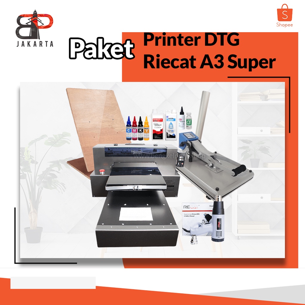Jual PAKET PRINTER DTG A3 SUPER | Shopee Indonesia