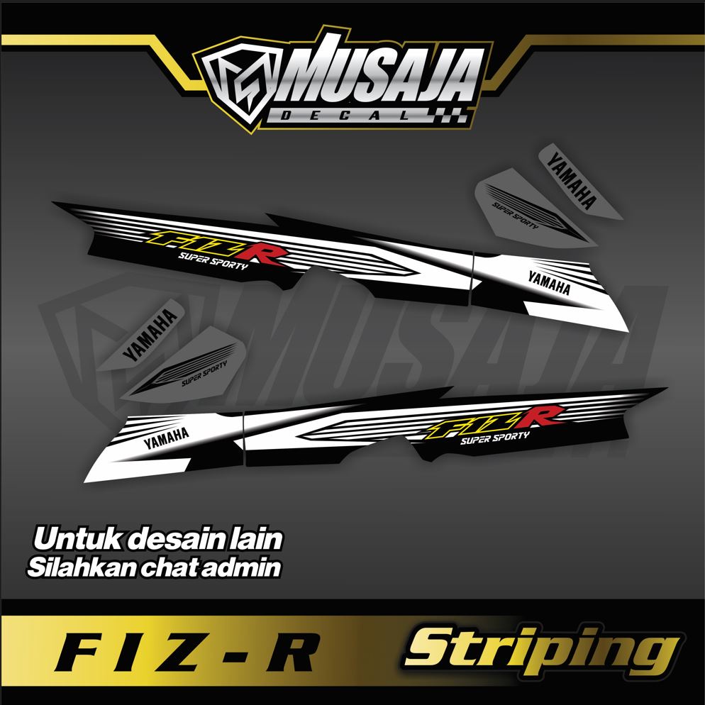 Jual Striping FIZ-R simpel hitam putih | Shopee Indonesia