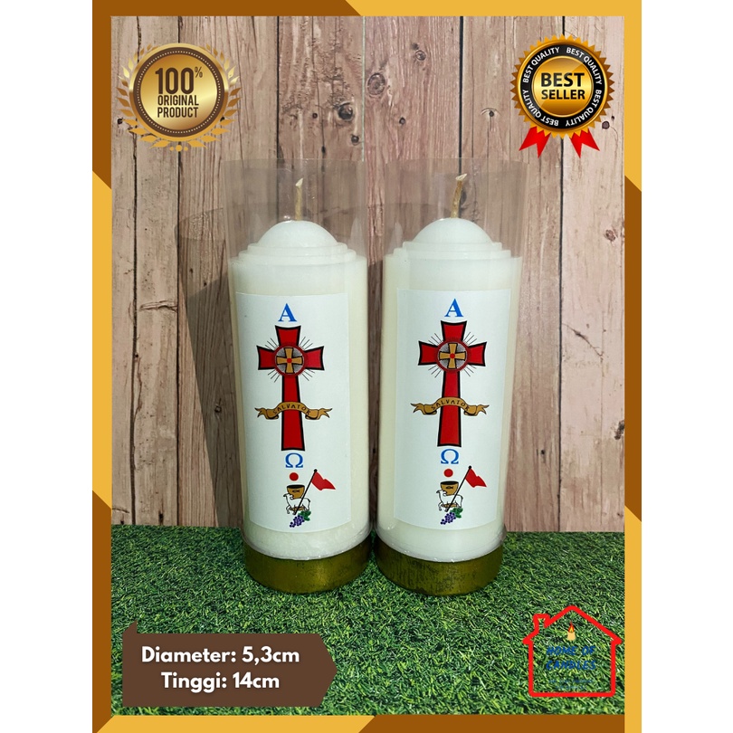 Jual Lilin Paskah Gereja | Lilin Ibadah Doa Rohani Paskah Ukuran 1 Kati ...