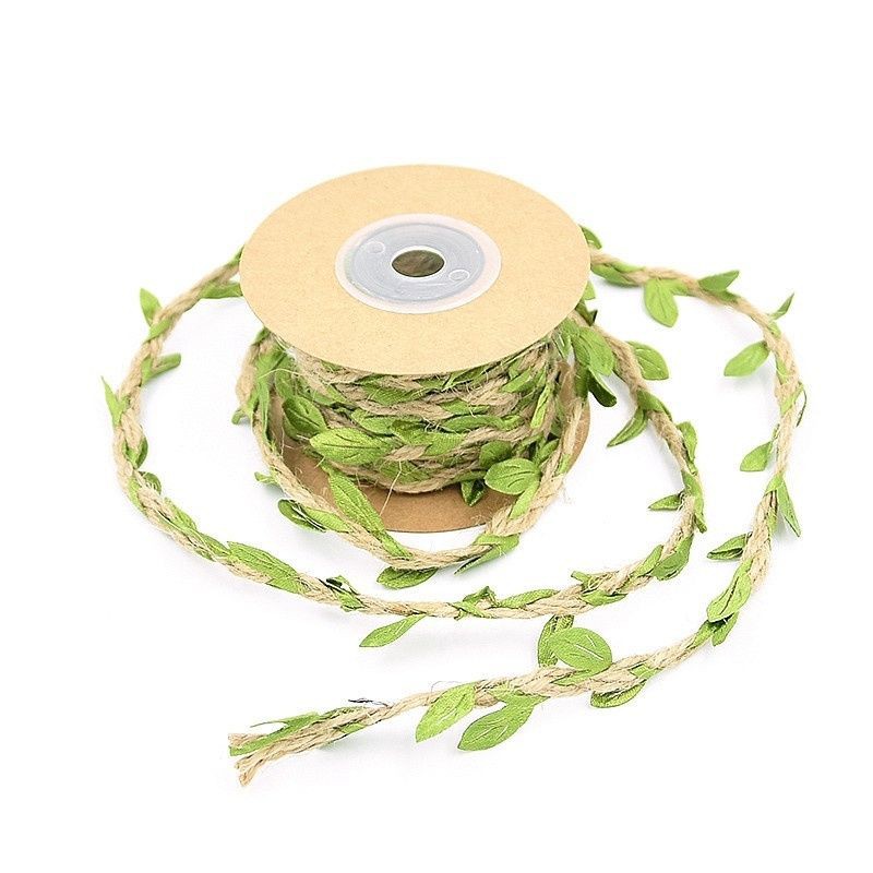 Jual (1roll) 3meter pita goni daun - tali rami daun kepang - tali goni ...