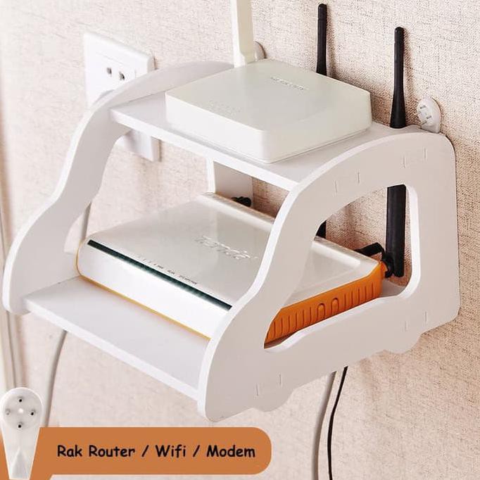 Jual Rak Router Wifi Modem Telepon Gantung Dinding Vintage Desktop ...