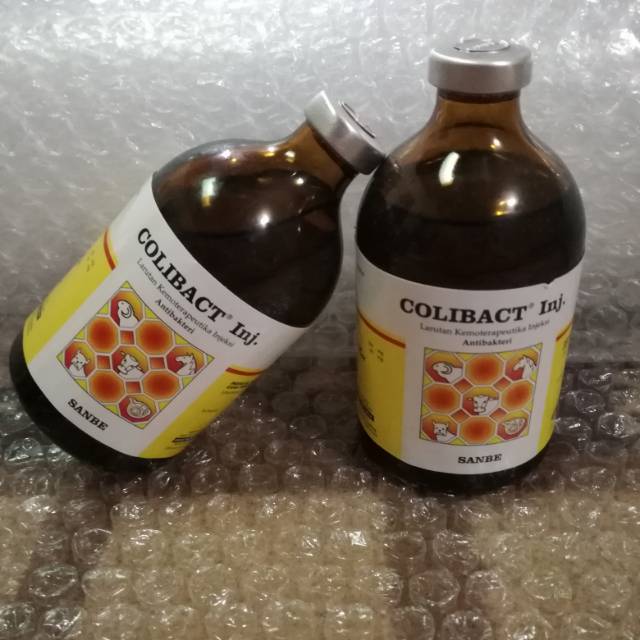 Jual Colibact Inj 50 ml sanbe antibiotik untuk diare batuk sapi kambing ...