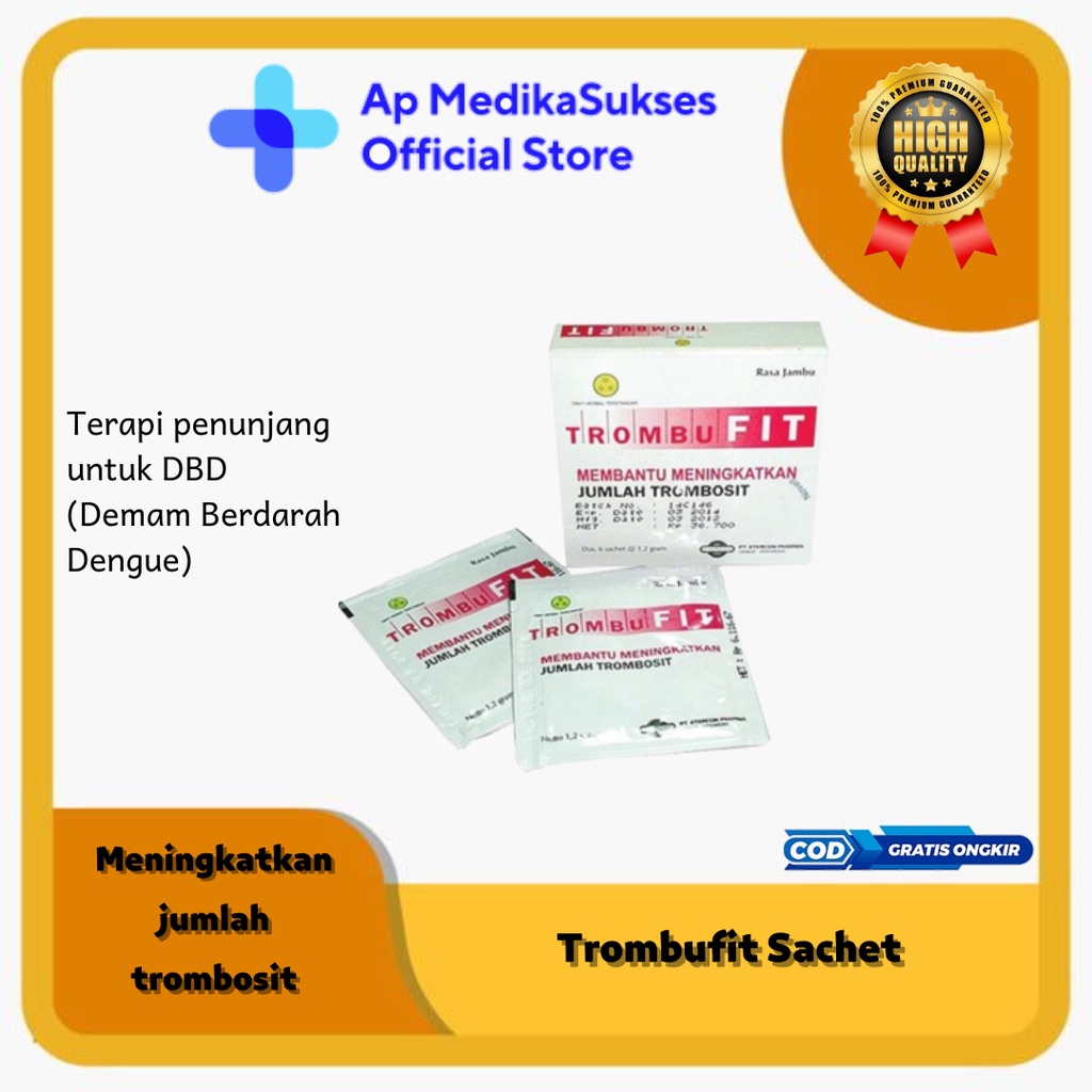 Jual TROMBUFIT Sachet - Meningkatkan jumah trombosit Indonesia|Shopee ...