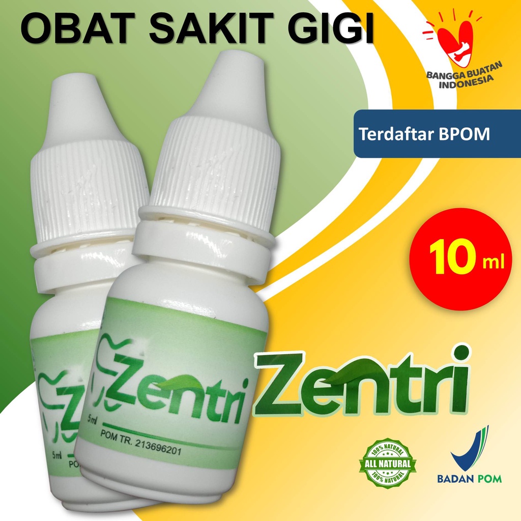 Jual ZENTRI Obat Sakit Gigi Berlubang Dan Gusi Bengkak isi 10ml ...