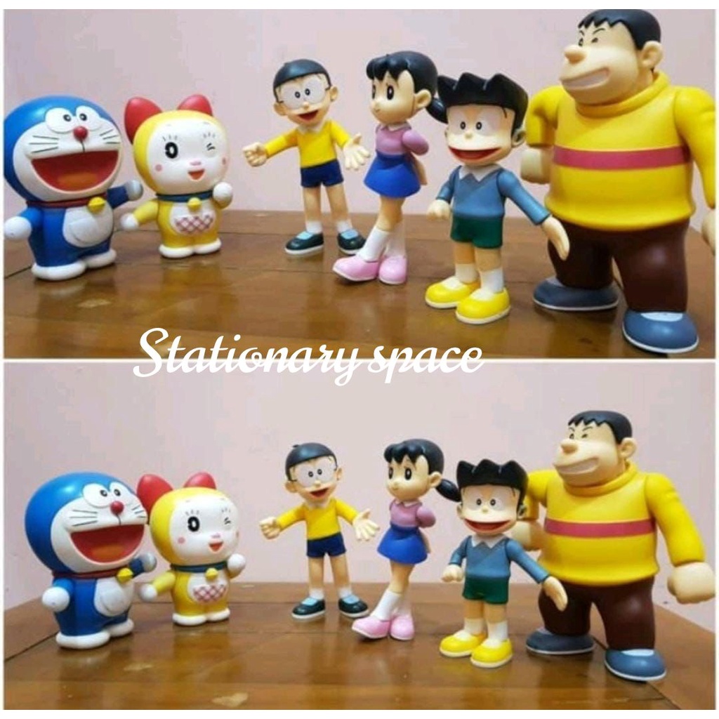 Jual Mainan Miniatur Action Figure Doraemon Termurah Shizuka Suneo ...