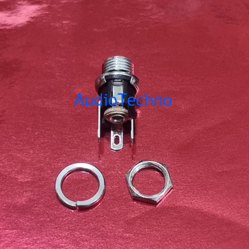 Jual Soket Socket DC Bulat Drat Besi 3 Pin 3p Indonesia|Shopee Indonesia