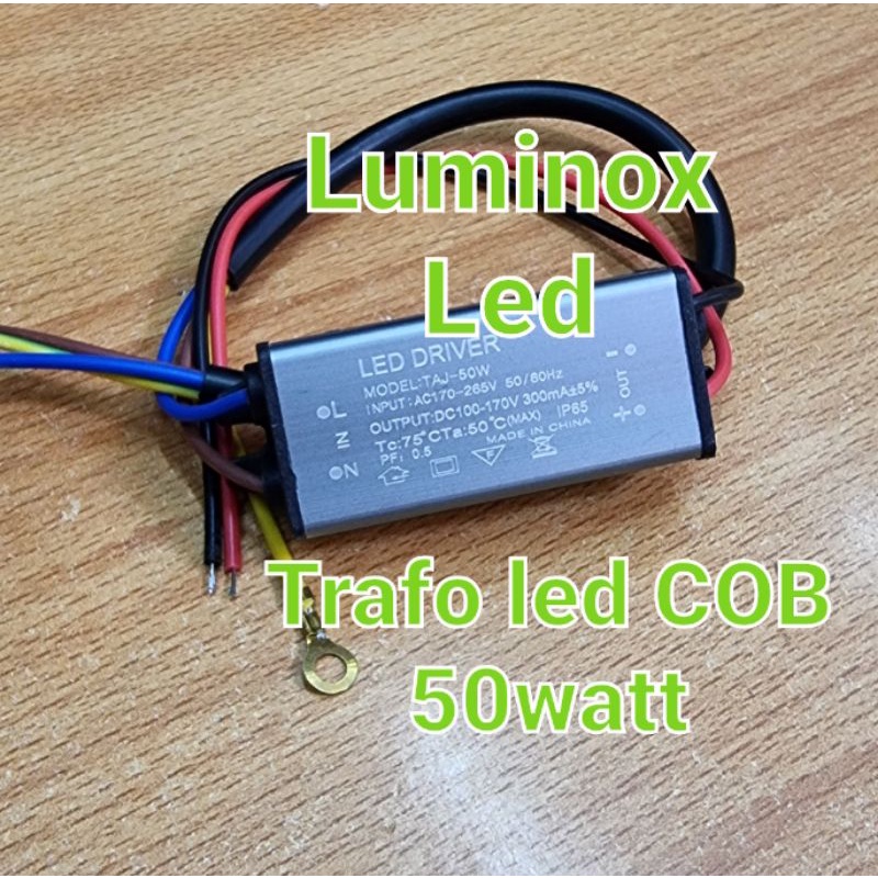 Jual trafo led pju cobra 50watt 50w driver led sorot cob 50 watt trafo ...