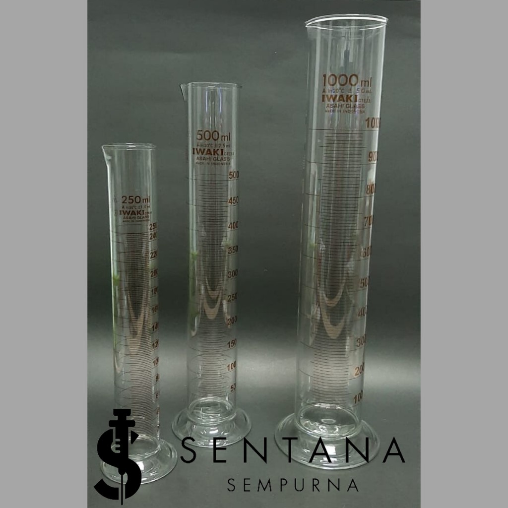 Jual Measuring Cylinder/ Gelas ukur Pyrex/ IWAKI 1000 ml | Shopee Indonesia