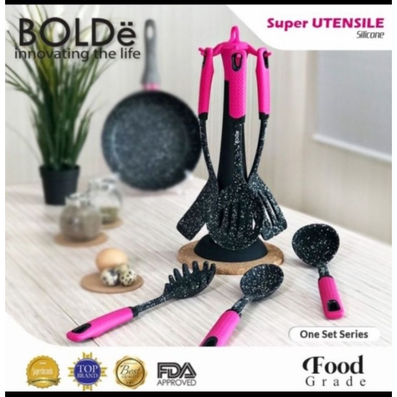 Jual BOLDe Super Utensil Set 7Pcs Blackpink Beige | Shopee Indonesia