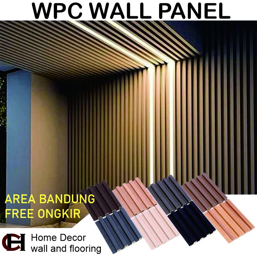 Jual KHUSUS BANDUNG WPC PVC Wall Panel Modern Wood 2.95m x 16cm | Kisi-Kisi Hiasan Dinding ...