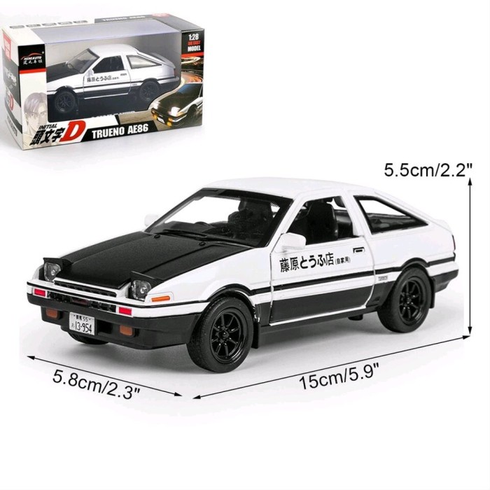 Jual Diskon Spesial Mini Auto Initial D Toyota Trueno Ae 86 Die Cast ...