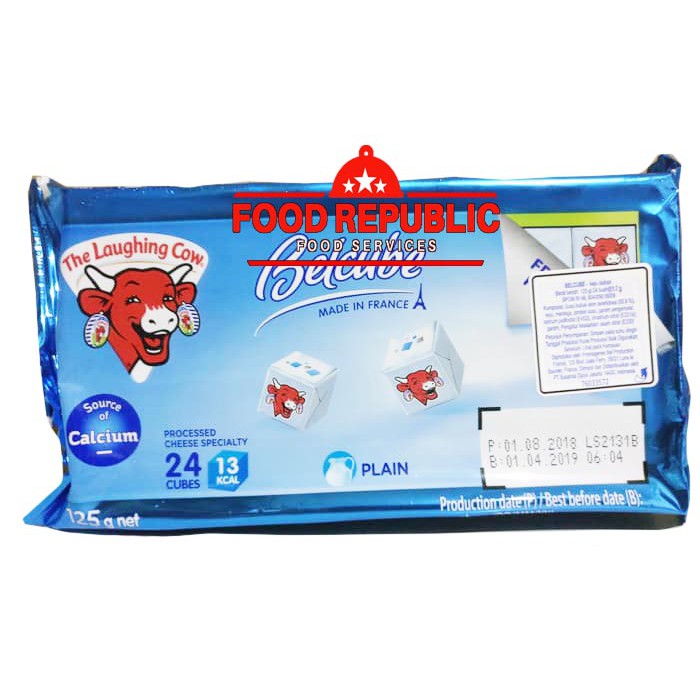 Keju Belcube Baby Cheese Spread Keju Bayi MPASI 125 gr (24 Cubes ...
