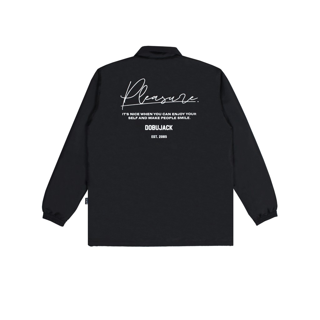 Jual Dobujack Coach Jacket People Black | Shopee Indonesia