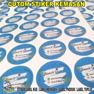 Jual Label Stiker Kemasan Botol, Gelas, Plastik, Box Dus, Toples/ uk ...