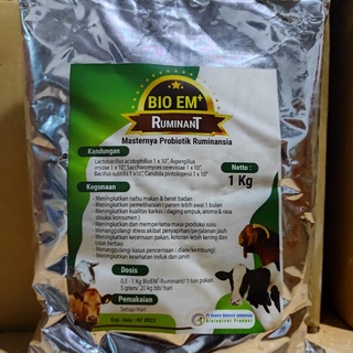 Jual Probiotik BIO EM+ RUMINANT (serbuk/ kering) untuk fermentasi pakan ...