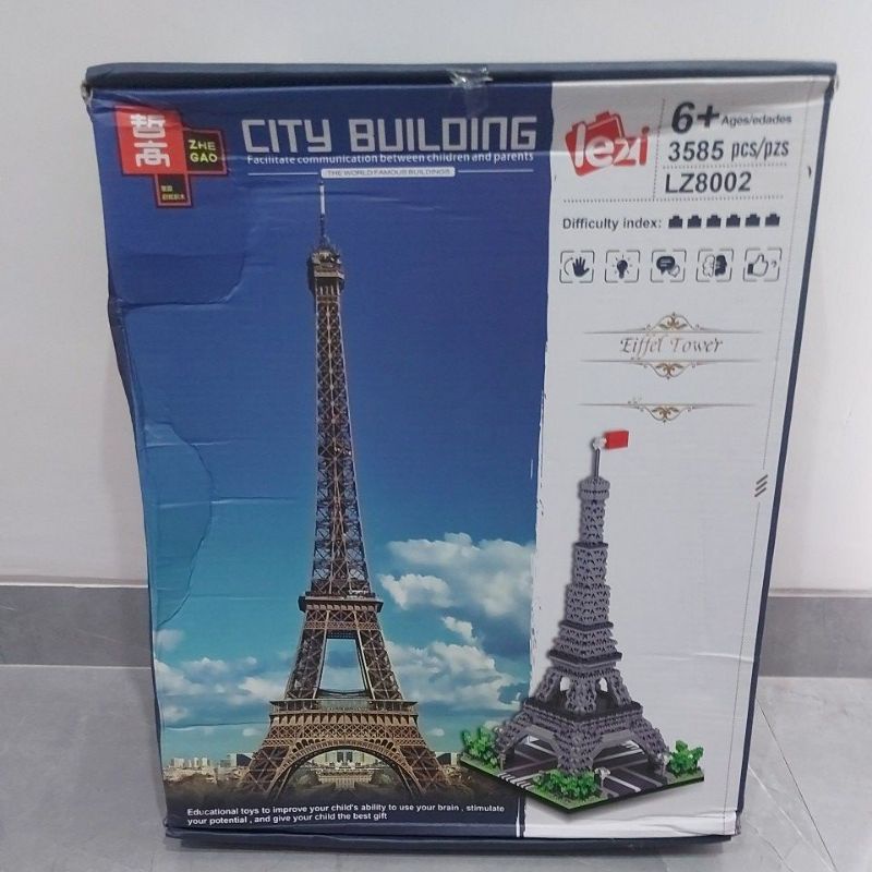 Jual Lego Lezi City Building Menara Eiffel | Shopee Indonesia