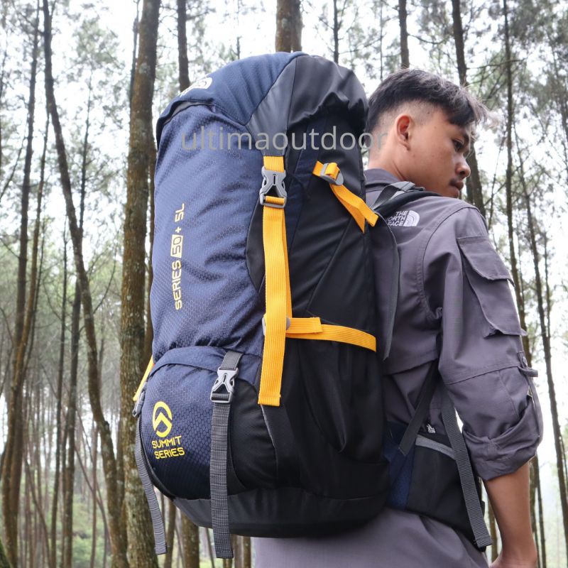 Jual Carrier Murah TNF Lokal Carrier 50 Liter + 5 Liter - Navy | Shopee ...
