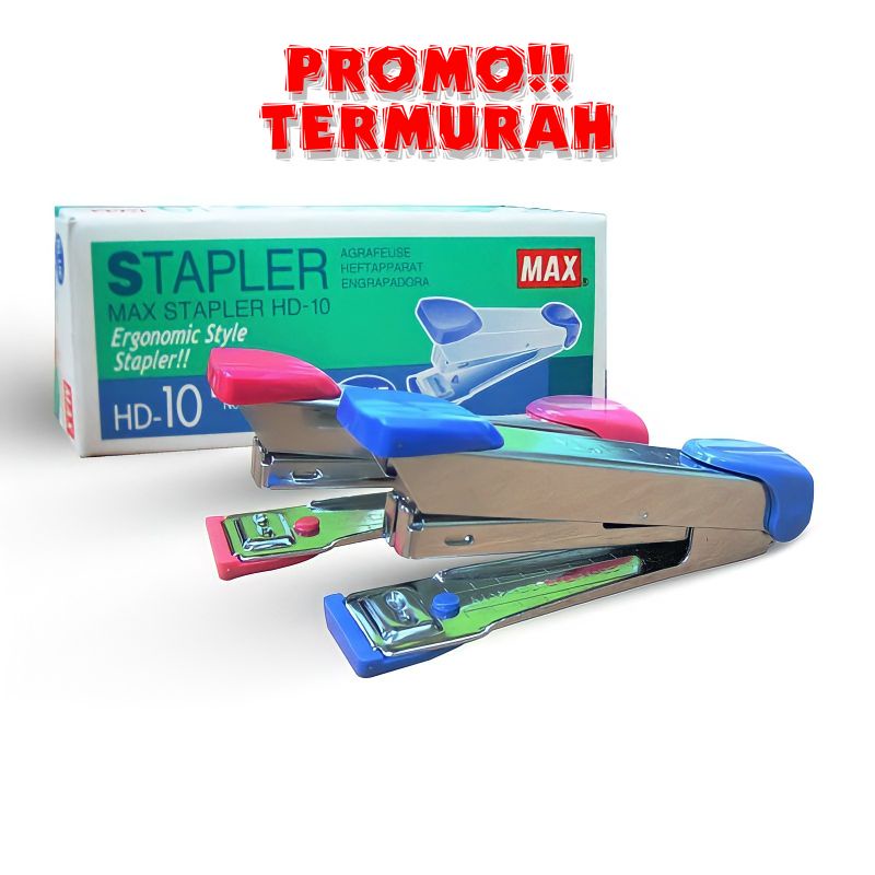 Jual STEPLES STAPLER MAX HD 10 Staples HD 10 Penjepit Kertas Steples Joyko Stapler Vanco ...