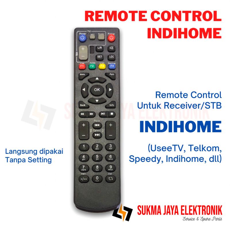 Jual REMOTE CONTROL INDIHOME STB RECEIVER USEETV SPEEDY TELKOM REMOT | Shopee Indonesia